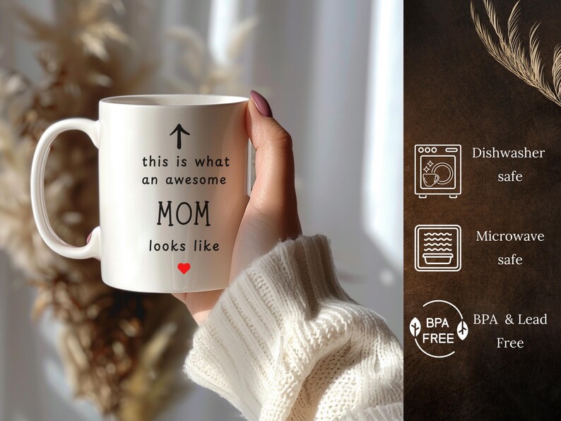 Personalized Awesome Mom Mug This is What an Awesome Mom Looks Like ...