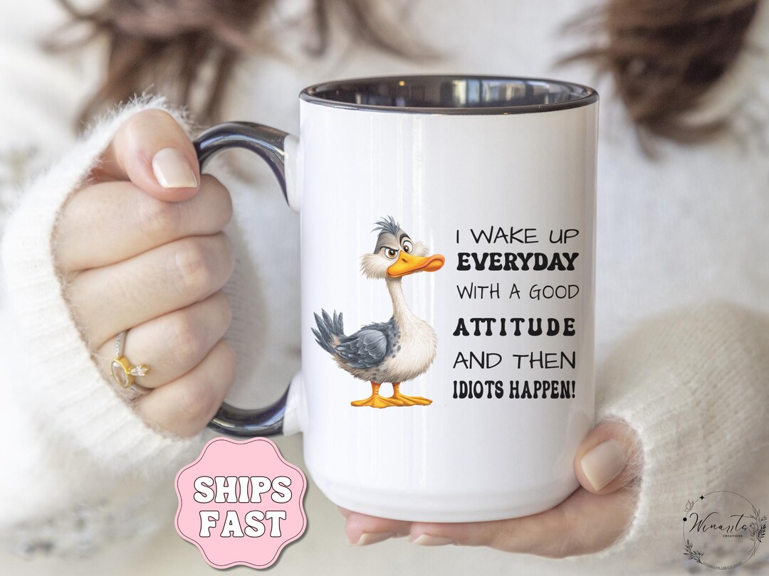 Funny Bird Mug Sarcastic Humor Funny Mug Gift for Coworker Funny Mug ...