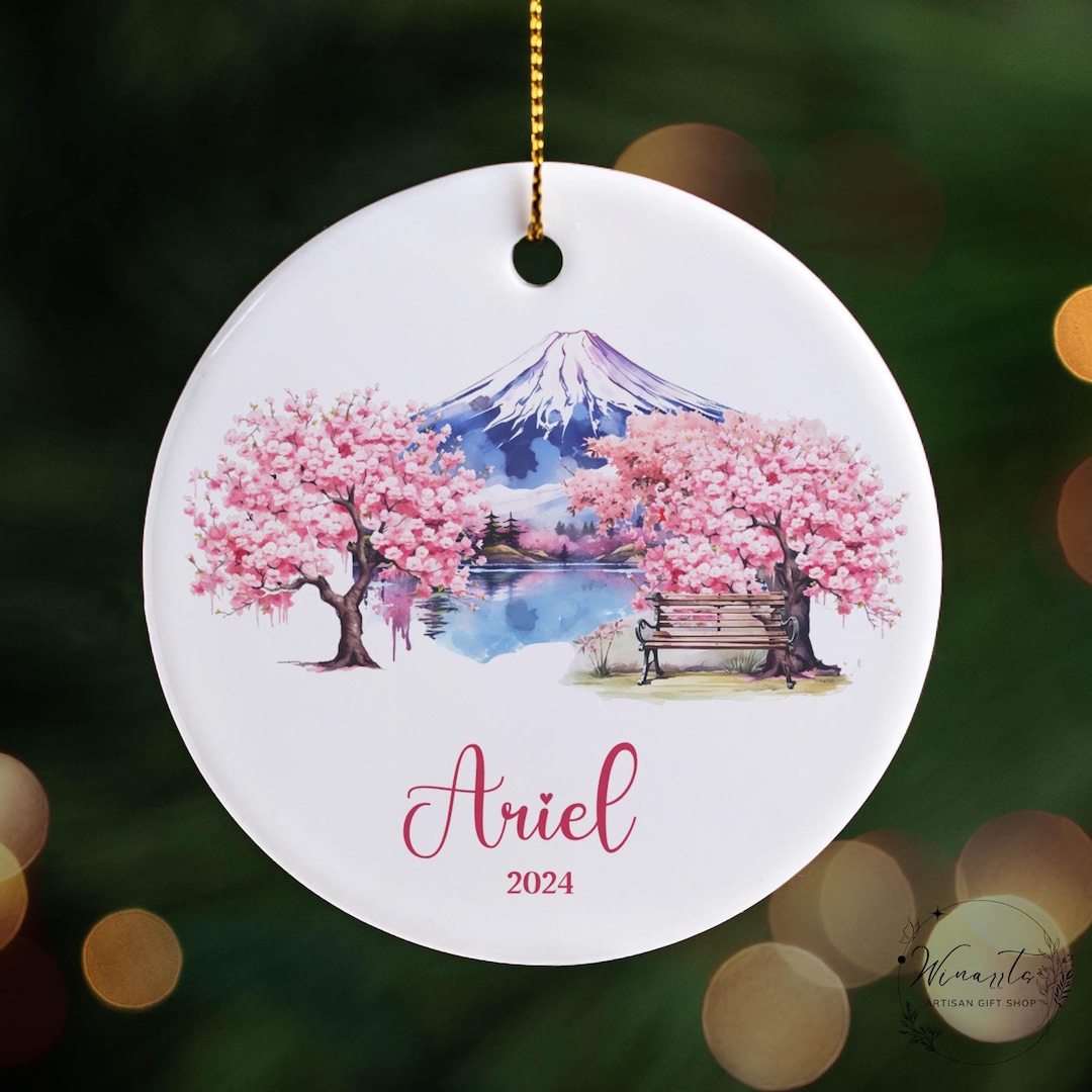 Personalized Japanese Cherry Blossom Ornament Sakura Season Gift - Etsy