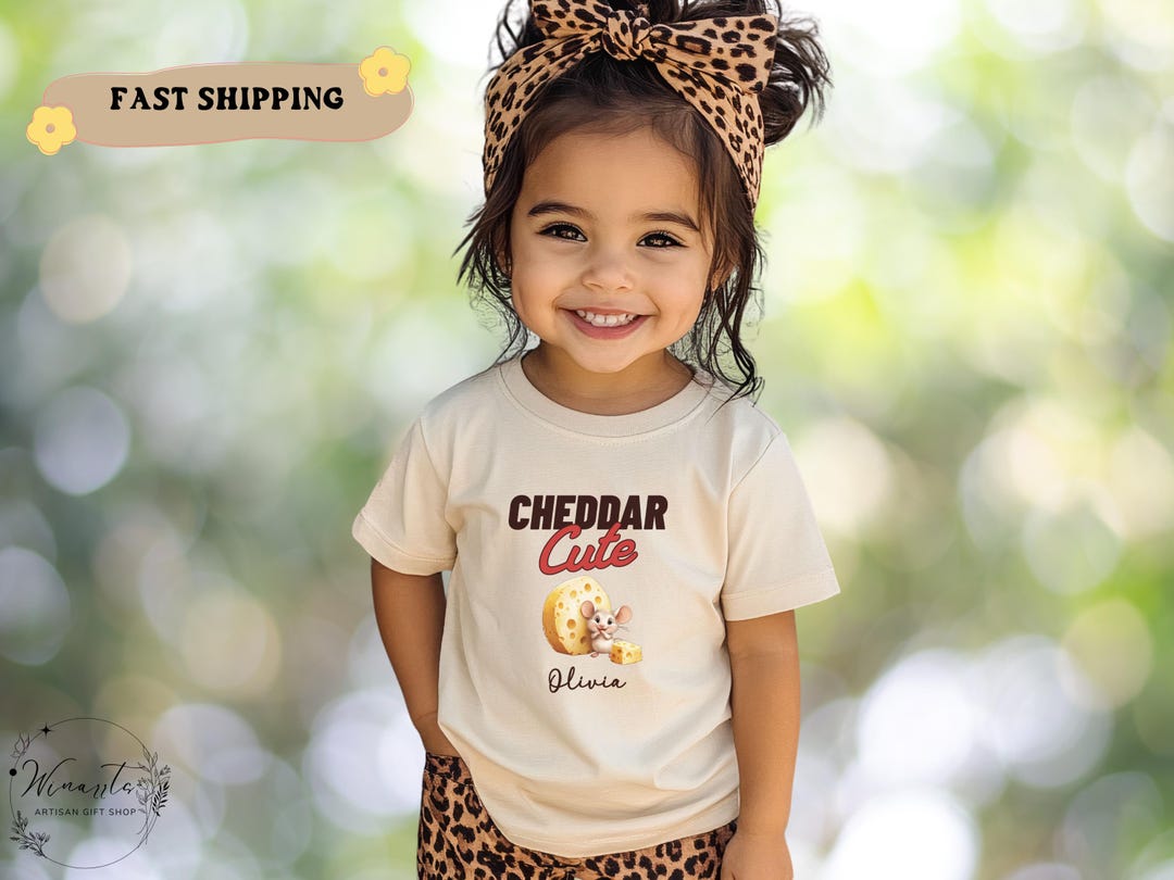 Personalized Cheddar Cute Toddler Shirt Custom T-shirt Gift Toddler ...