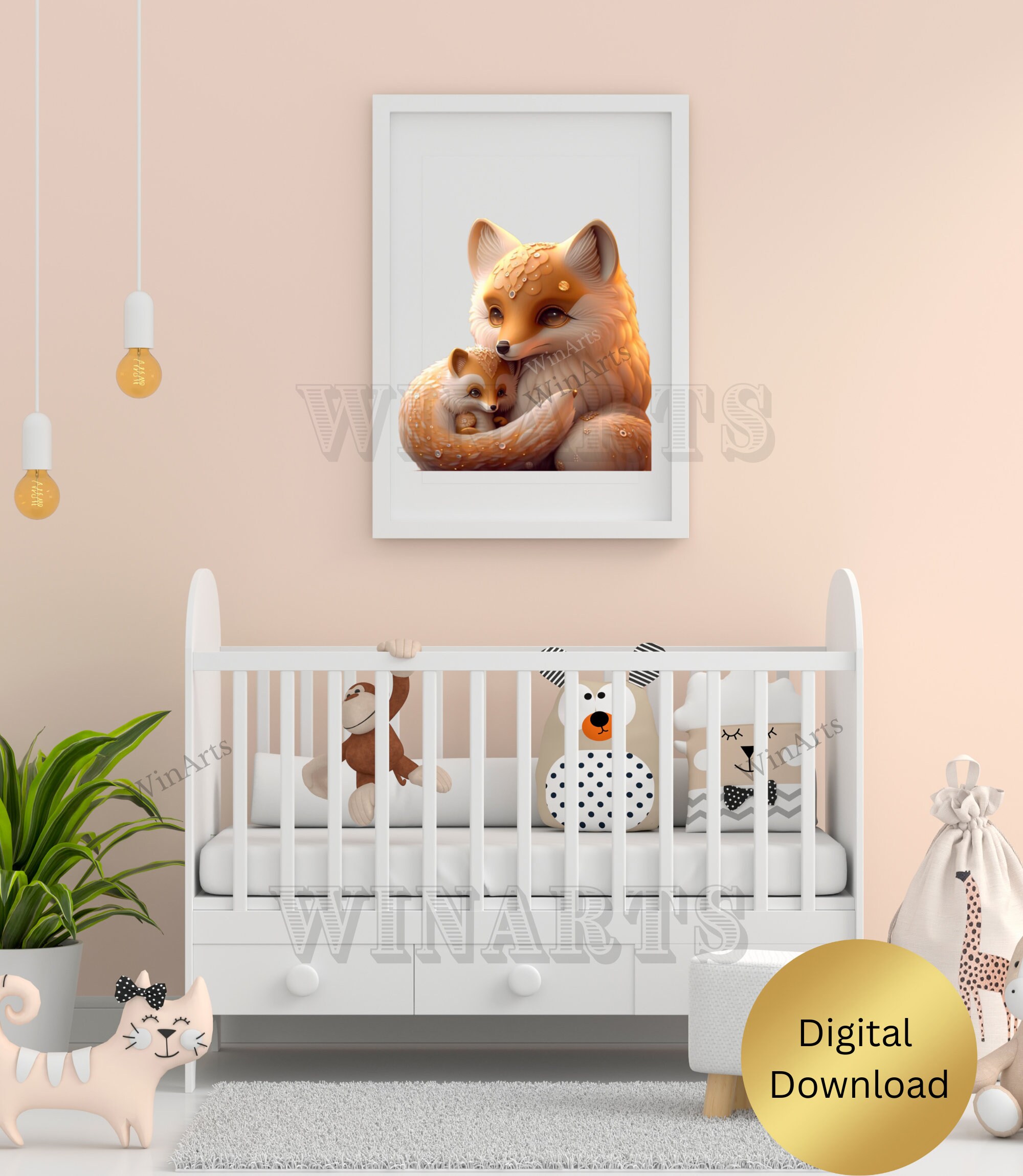 Cute Mama Mom & Baby Fox Clipart PNG Woodland Animals Transparent ...