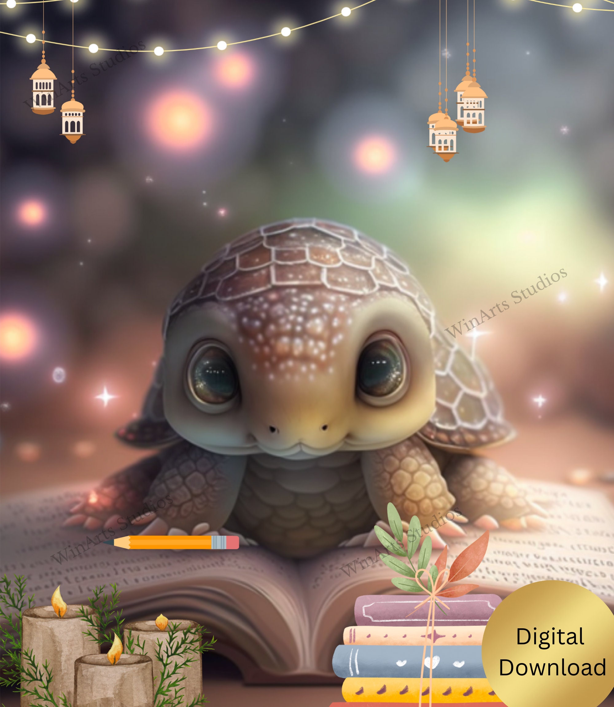 Cute Baby Turtle Wallpaper