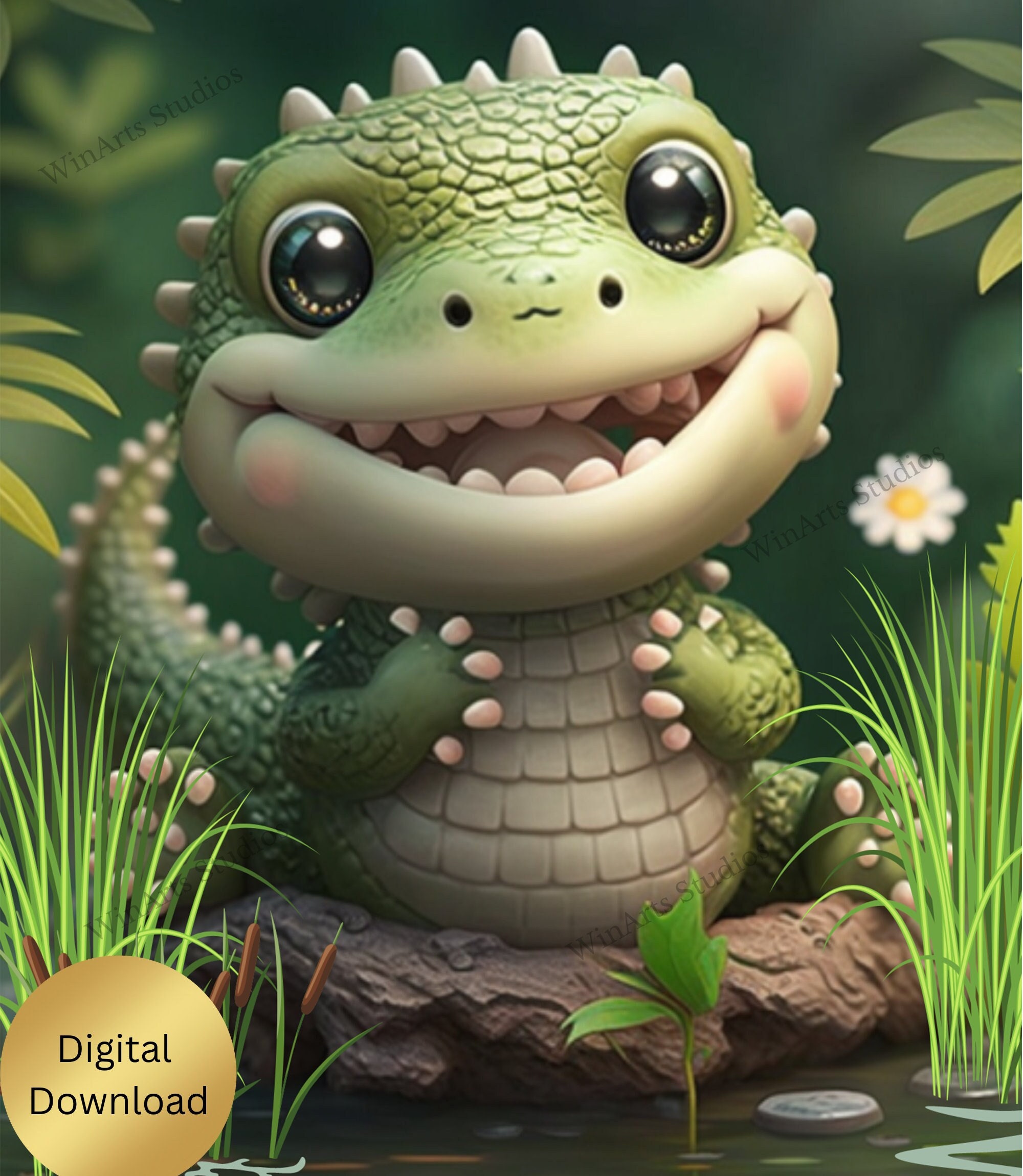 Baby Crocodile Cartoon