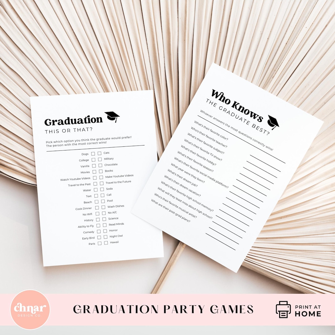 How Well Do You Know the Grad Printable, Who Knows the Graduate Best ...