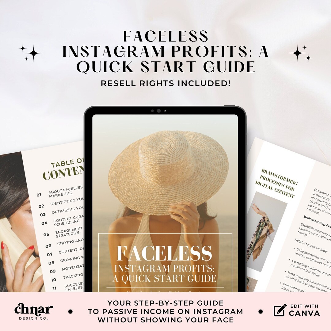 Faceless Instagram Profits: A Quick Start Guide, Done for You Digital ...