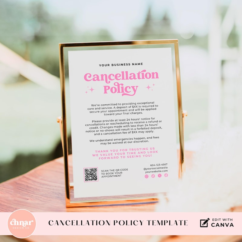 Cancellation List Template - Etsy