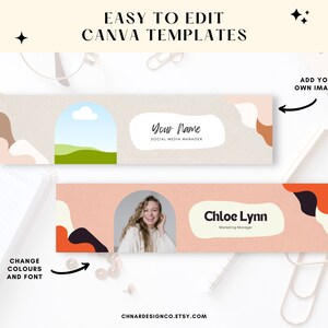 Linkedin Banner Template, Editable Canva Template, Boho Aesthetic ...