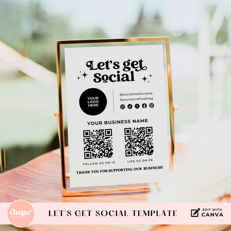 Social Media Sign - Etsy