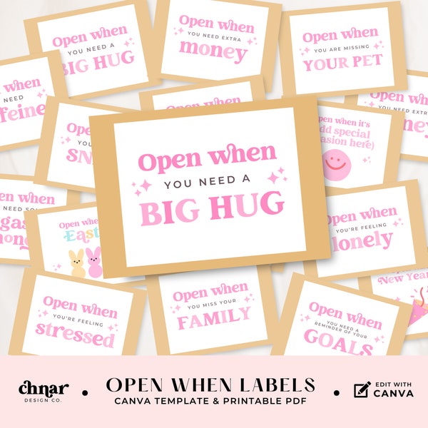 Open When College Envelopes - Etsy