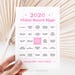 2026 Vision Board Bingo, Printable New Year Resolution Tracker ...