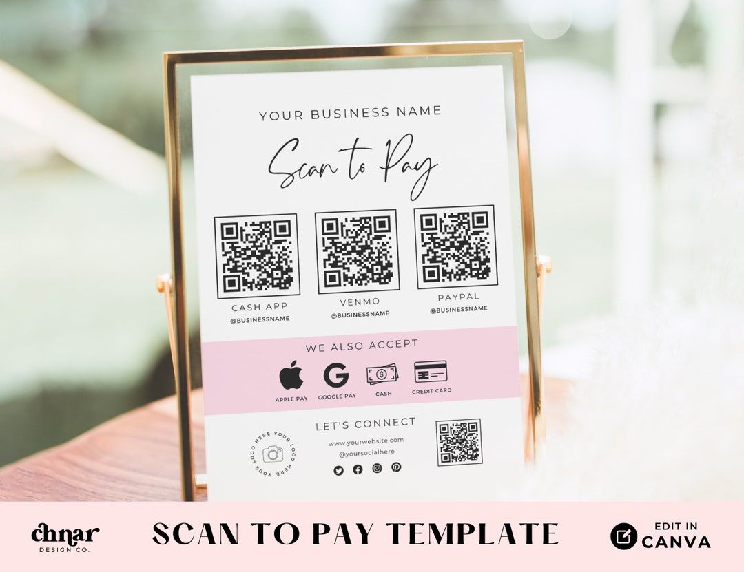 Scan to Pay and Lets Be Social, Scan to Pay Flyer, Qr Code Sign, Social ...