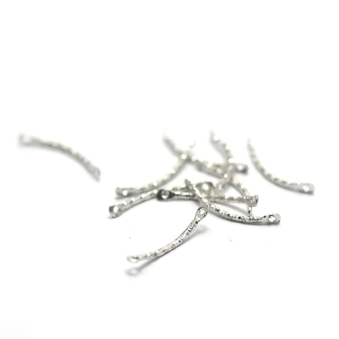 50 Connectors mini Curved Bar 20 X 2 Mm - Etsy