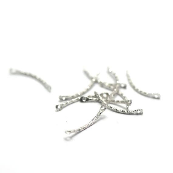 50 Connectors mini Curved Bar 20 X 2 Mm | Etsy