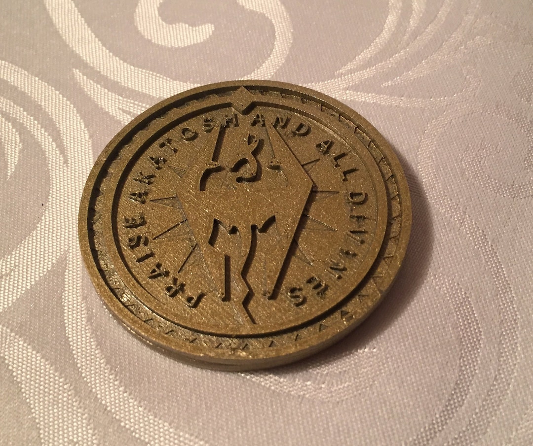 Skyrim Septim Coin - Elder Scrolls - Etsy