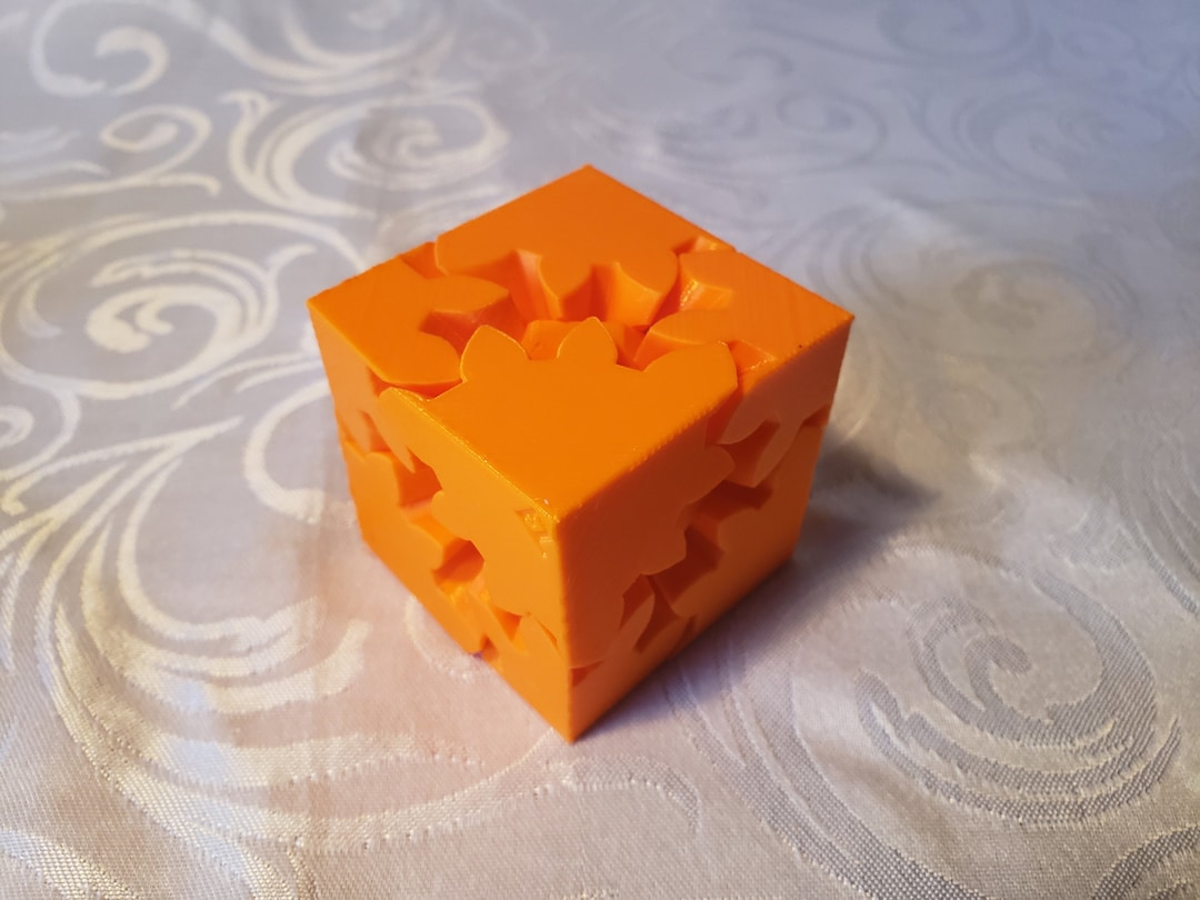 Fidget Gear Cube - 3D Printed - Etsy