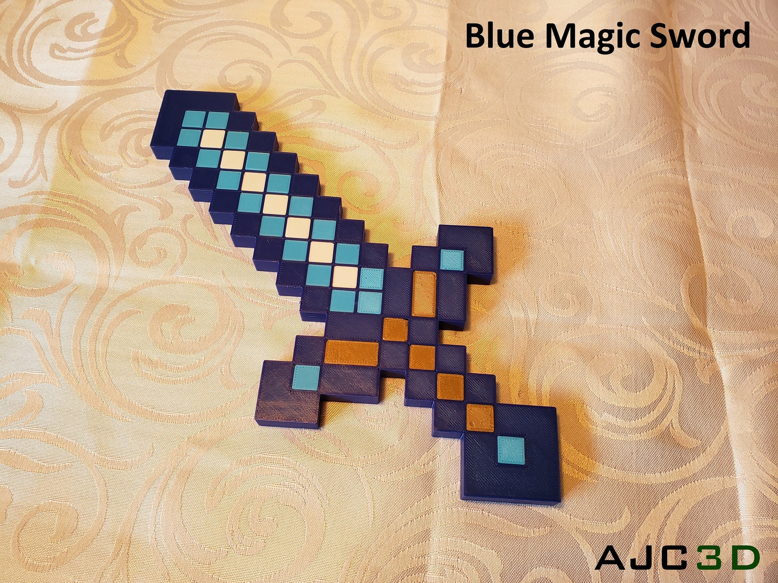 Minecraft Blue Magic Sword 10.5'' Long | Etsy