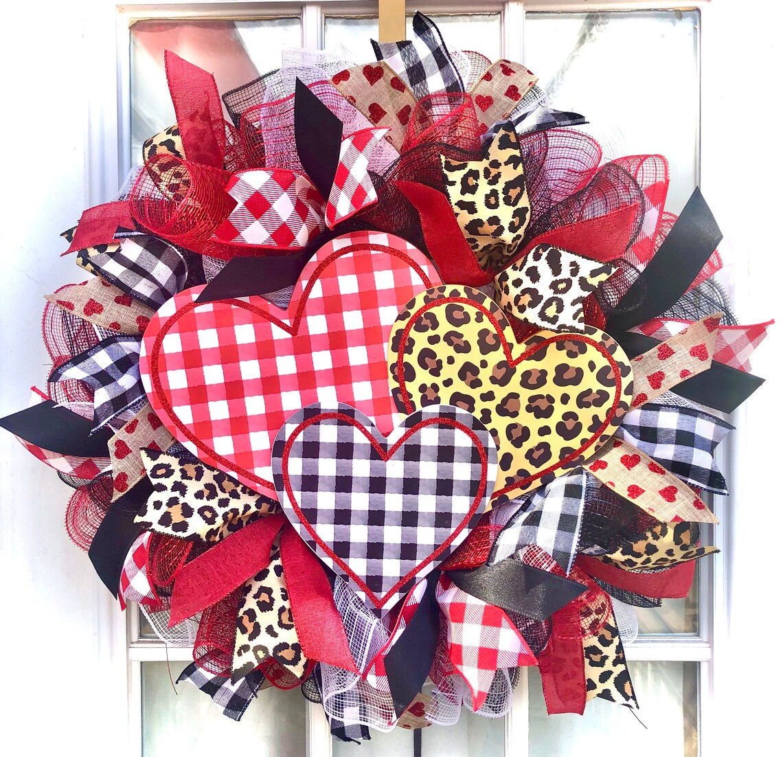 Valentine's Day Wreath Valentine's Day Heart Wreath - Etsy