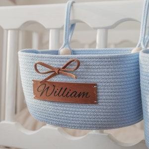 Crib Hanging Basket for Baby, Crib Pocket Organizer, Newborn Organizer ...