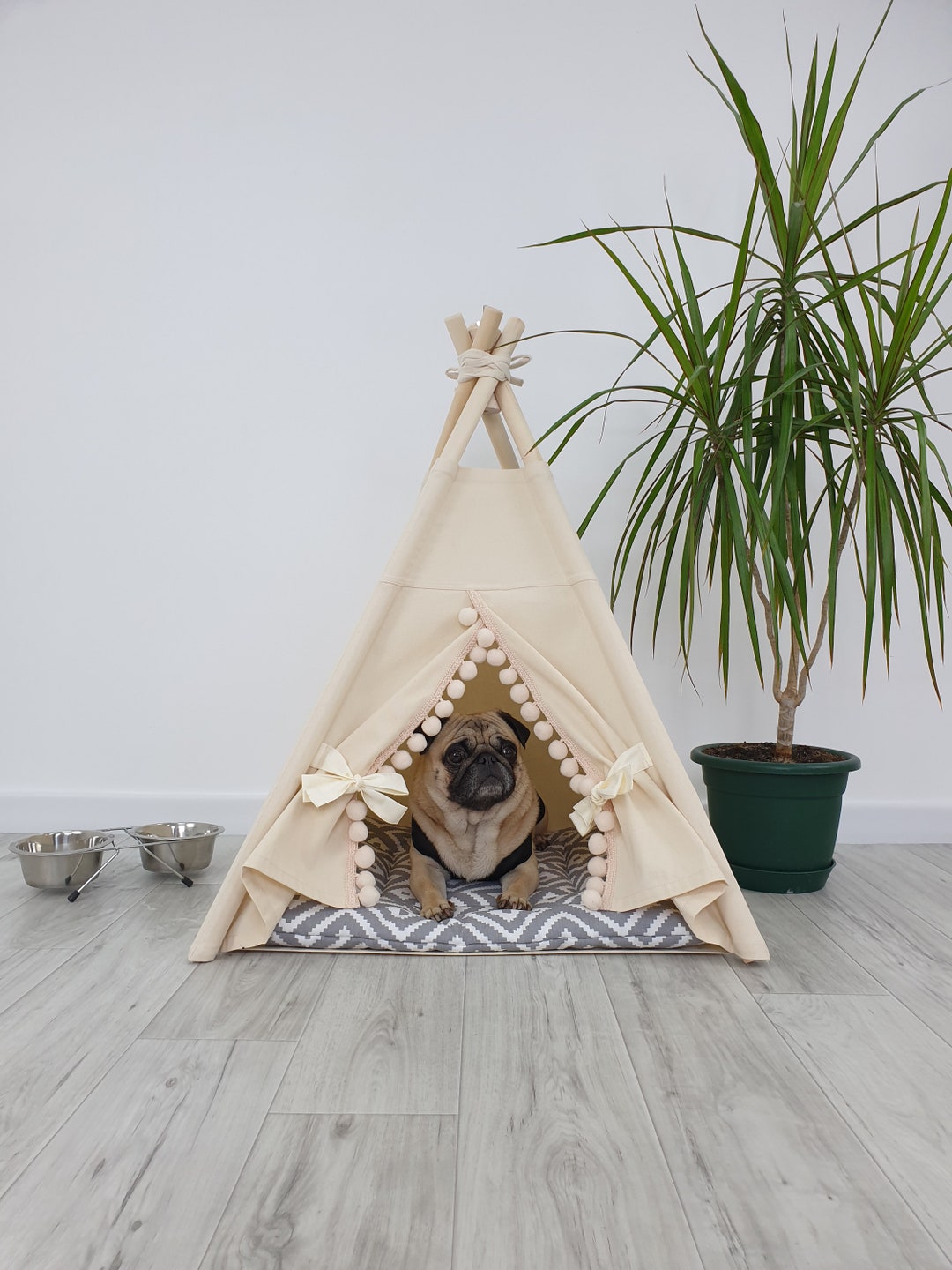 Teepee for Pet, Boho Dog House, Personalized Pet Teepee, Pet Tipi, Dog ...