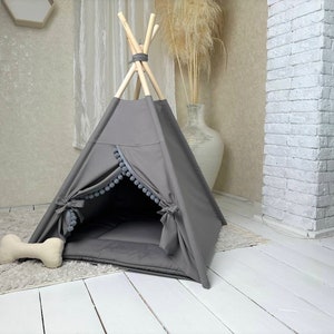 Personalized Pet Teepee, Pet Tipi, Dog Teepee, Boho Dog House, Cat Tipi ...