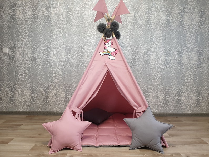 Teepee Childrens Teepee Play Tent Wigwam Playhouse Kids - Etsy