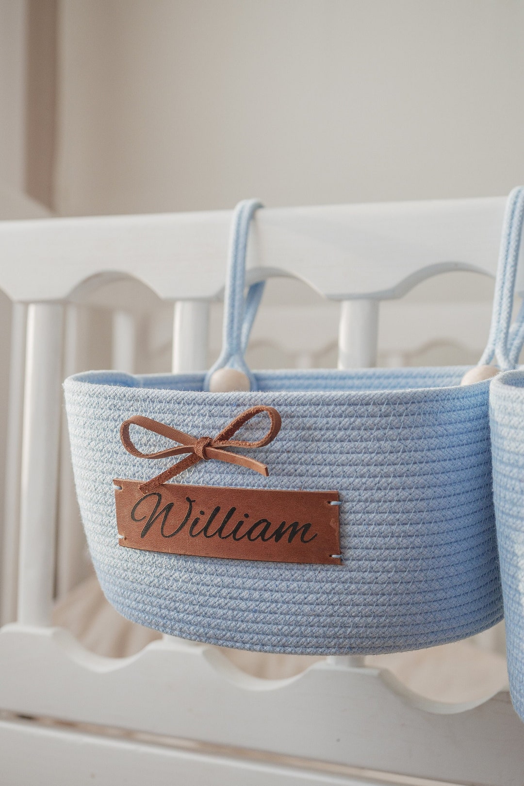 Crib Hanging Basket for Baby, Crib Pocket Organizer, Newborn Organizer ...