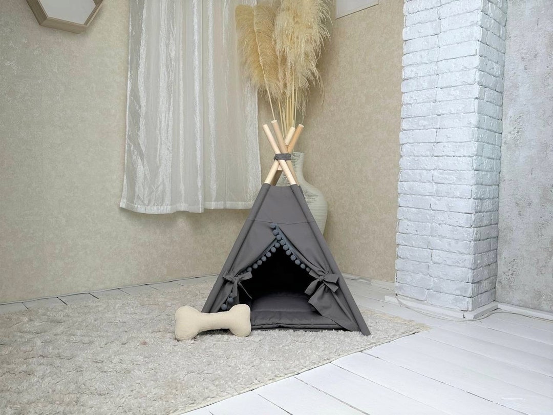 Personalized Pet Teepee, Pet Tipi, Dog Teepee, Boho Dog House, Cat Tipi ...
