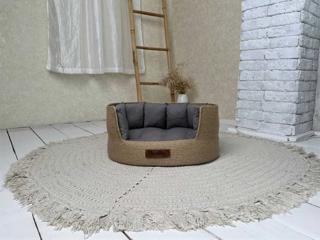 Handmade Dog Bed, Basket Cat Bed, Dog Bed, Pet Bed, Cat Bed, Dog Basket ...