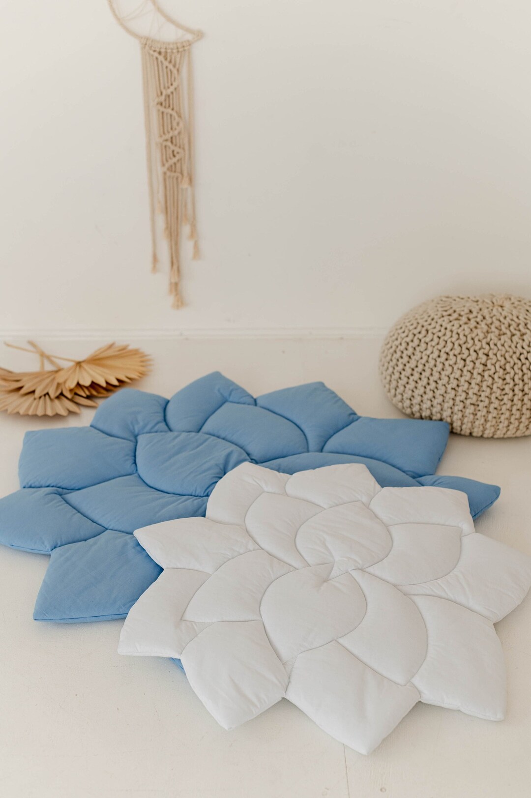 Flower Play Mat, Leaf Play Mat, Baby Play Mat, Nursery Floor Mat, Kids ...