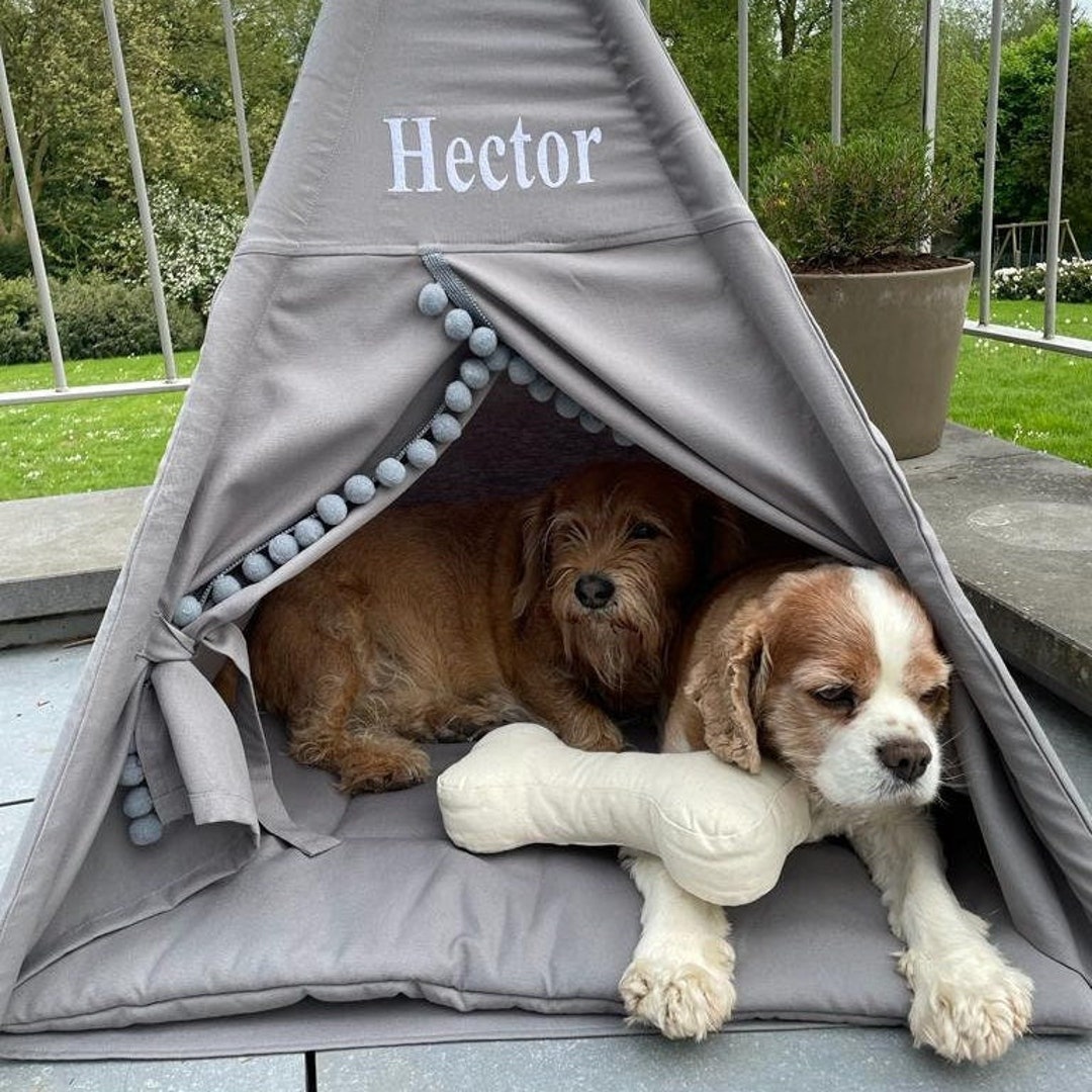 Personalized Pet Teepee, Pet Tipi, Dog Teepee, Boho Dog House, Cat Tipi ...