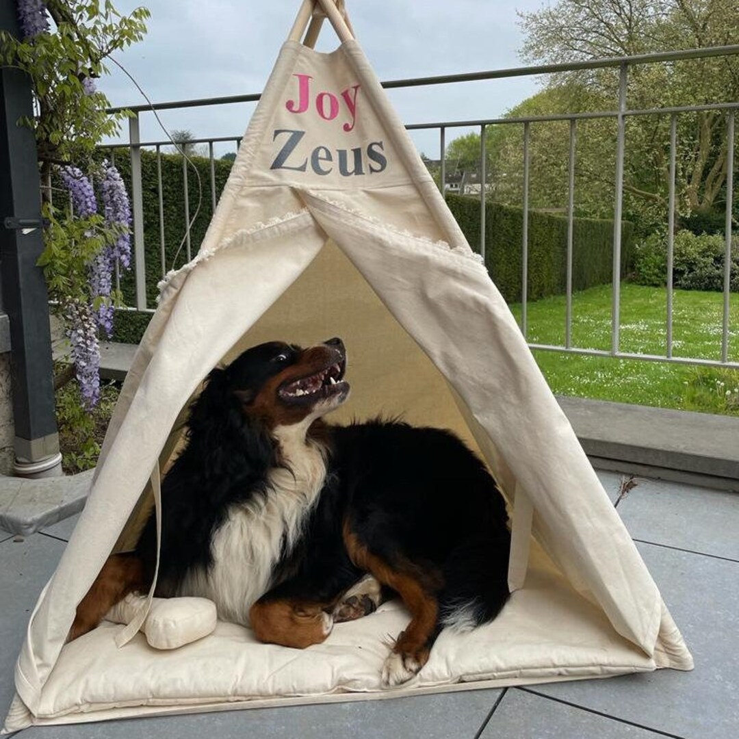 Boho Dog House, Personalized Pet Teepee, Pet Tipi, Dog Teepee, Cat Tipi ...