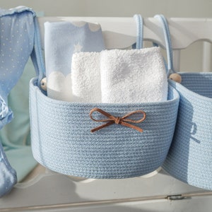 Crib Hanging Basket for Baby, Crib Pocket Organizer, Newborn Organizer ...