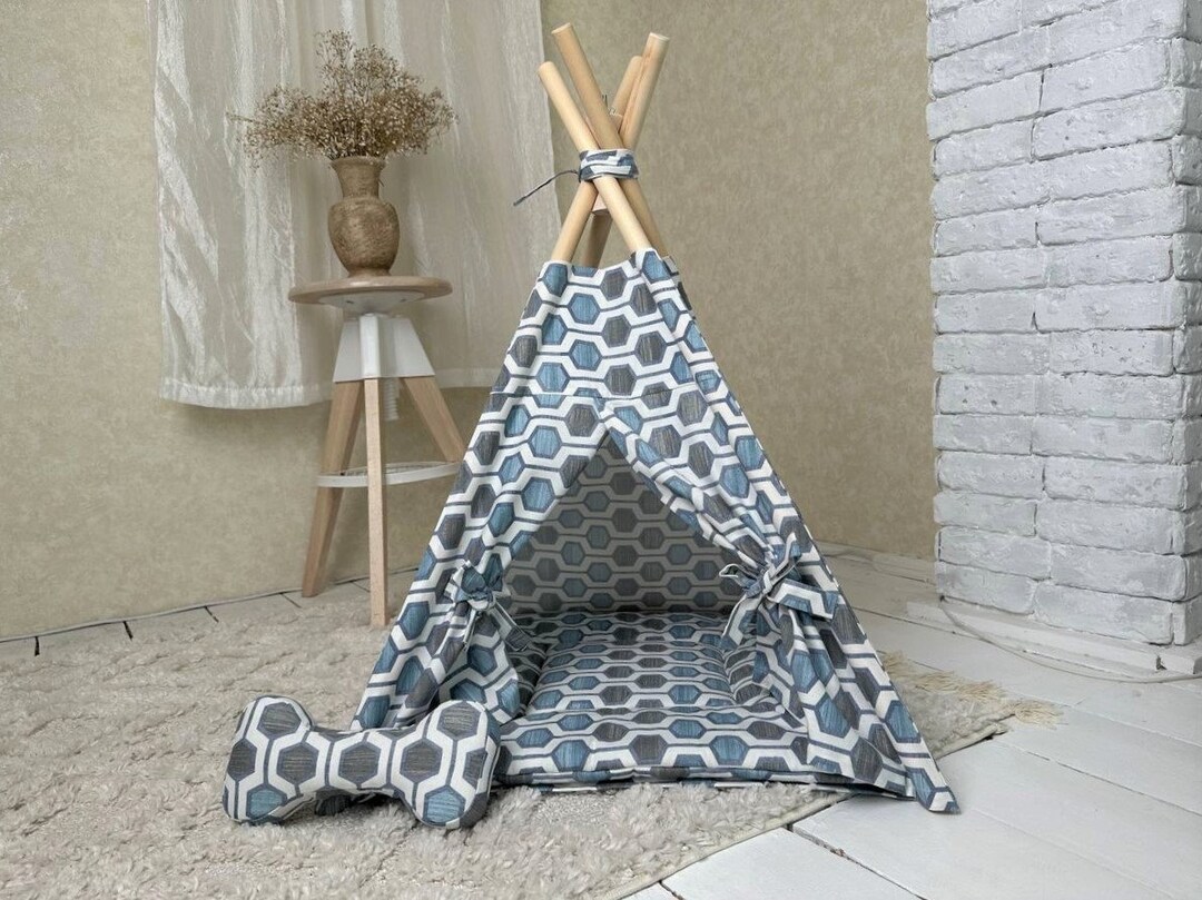 Personalized Pet Teepee, Pet Tipi, Dog Teepee, Boho Dog House, Cat Tipi ...