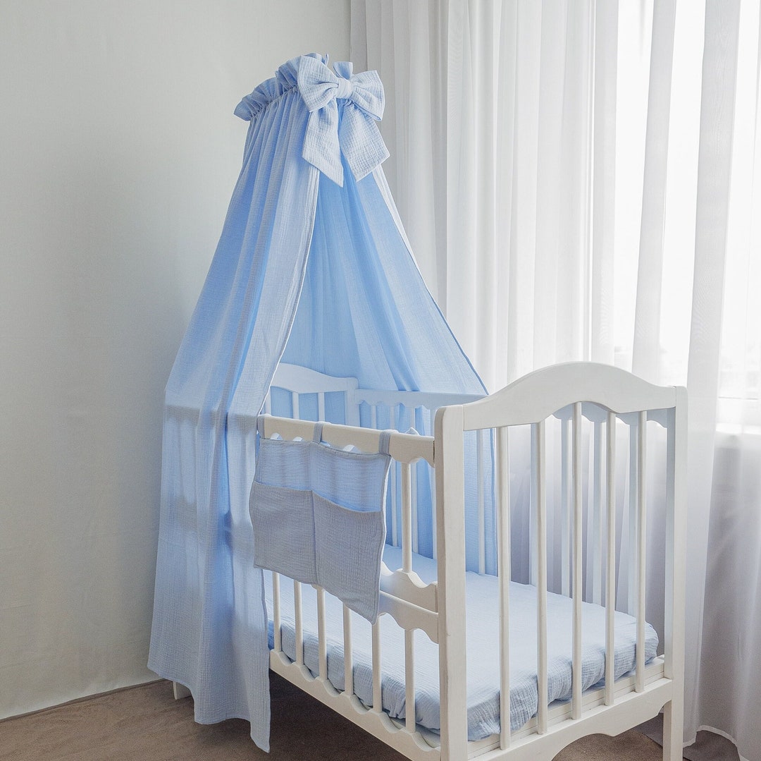 Muslin Crib Canopy, Montessori Bed Canopy, Bed Canopy, Canopy Nursery ...