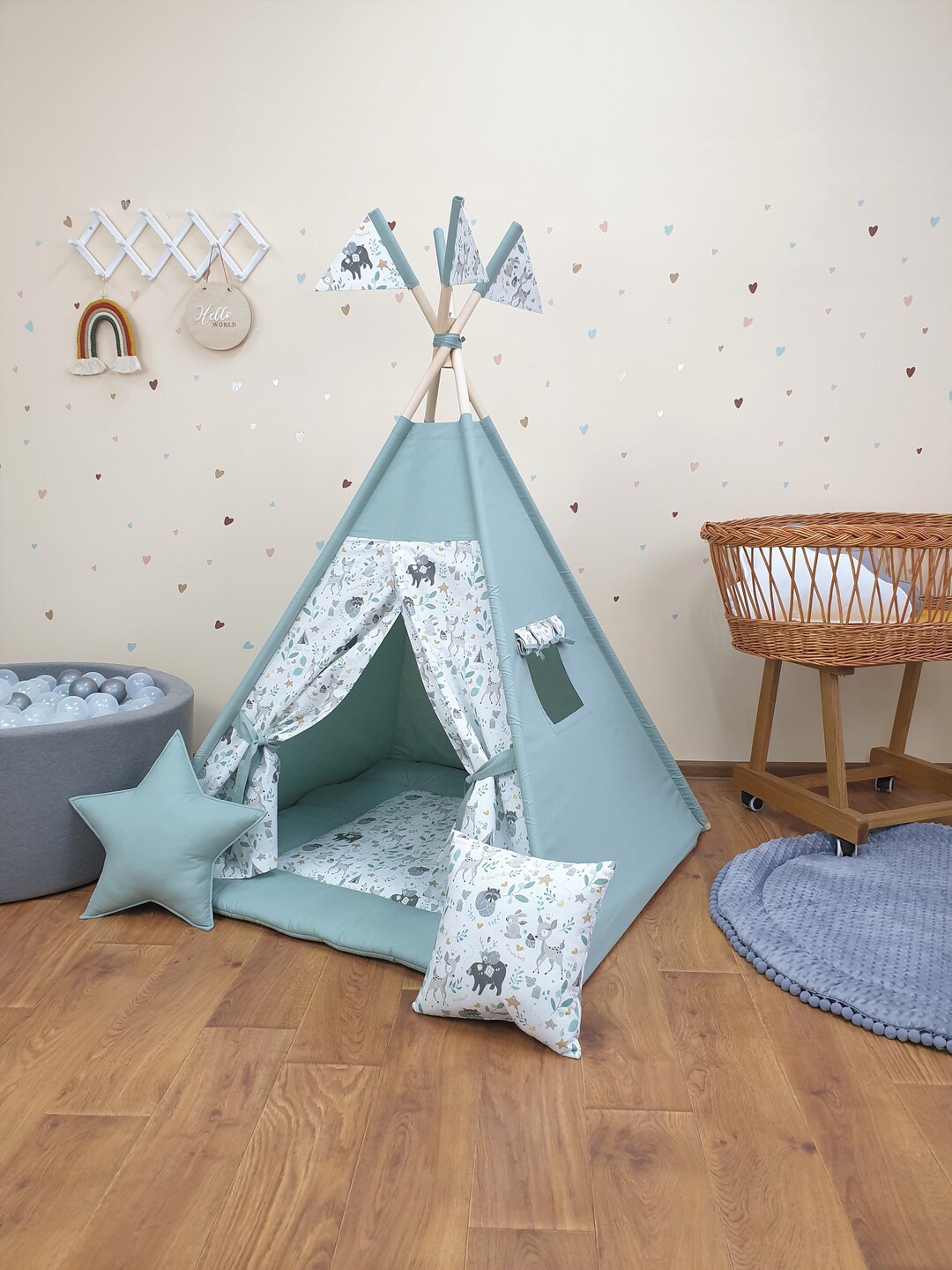Ready to Ship Teepee Play Tent Wigwam Teepee for Kids - Etsy