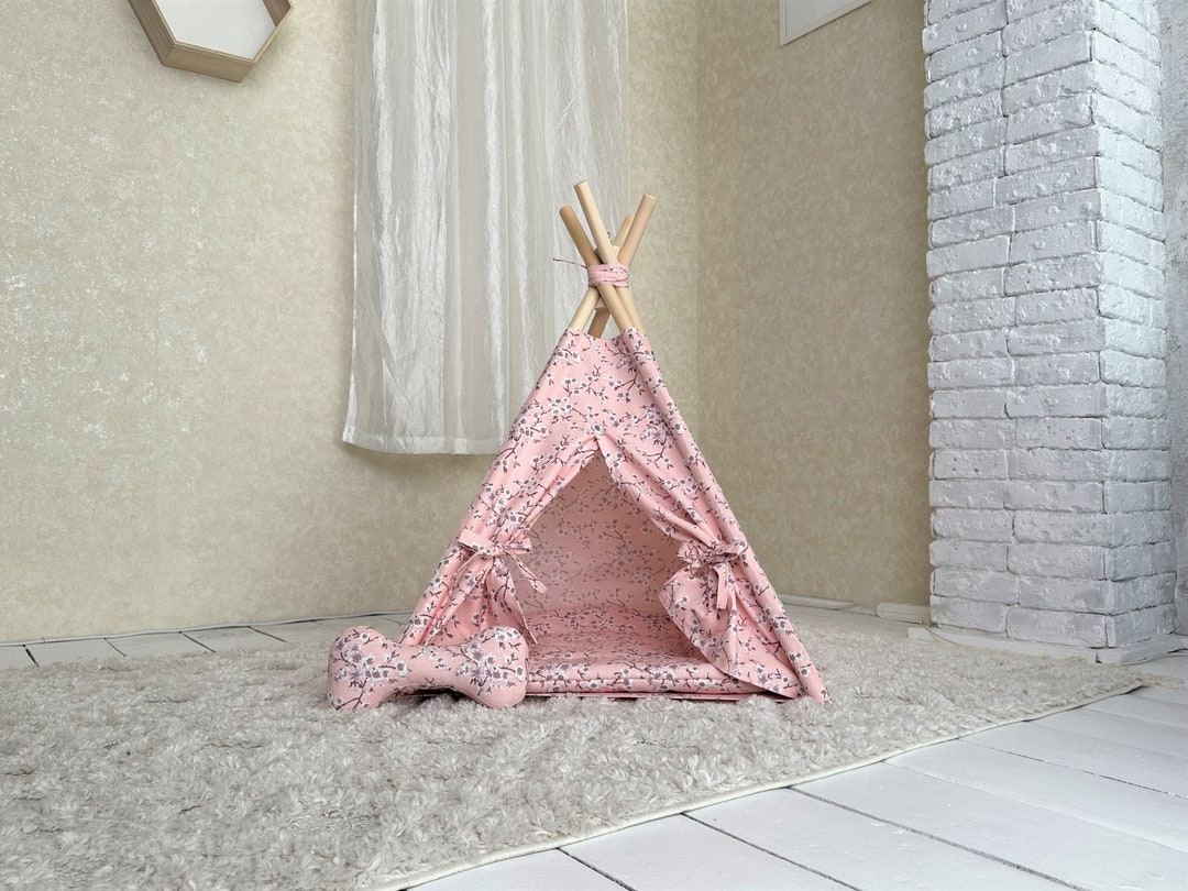 Personalized Pet Teepee, Pet Tipi, Dog Teepee, Boho Dog House, Cat Tipi ...
