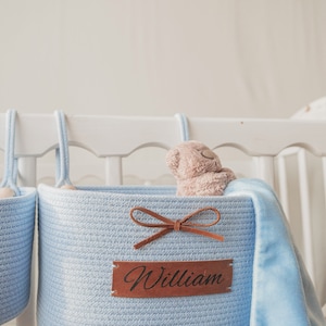 Crib Hanging Basket for Baby, Crib Pocket Organizer, Newborn Organizer ...