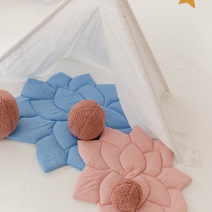 Flower Play Mat, Leaf Play Mat, Baby Play Mat, Nursery Floor Mat, Kids ...