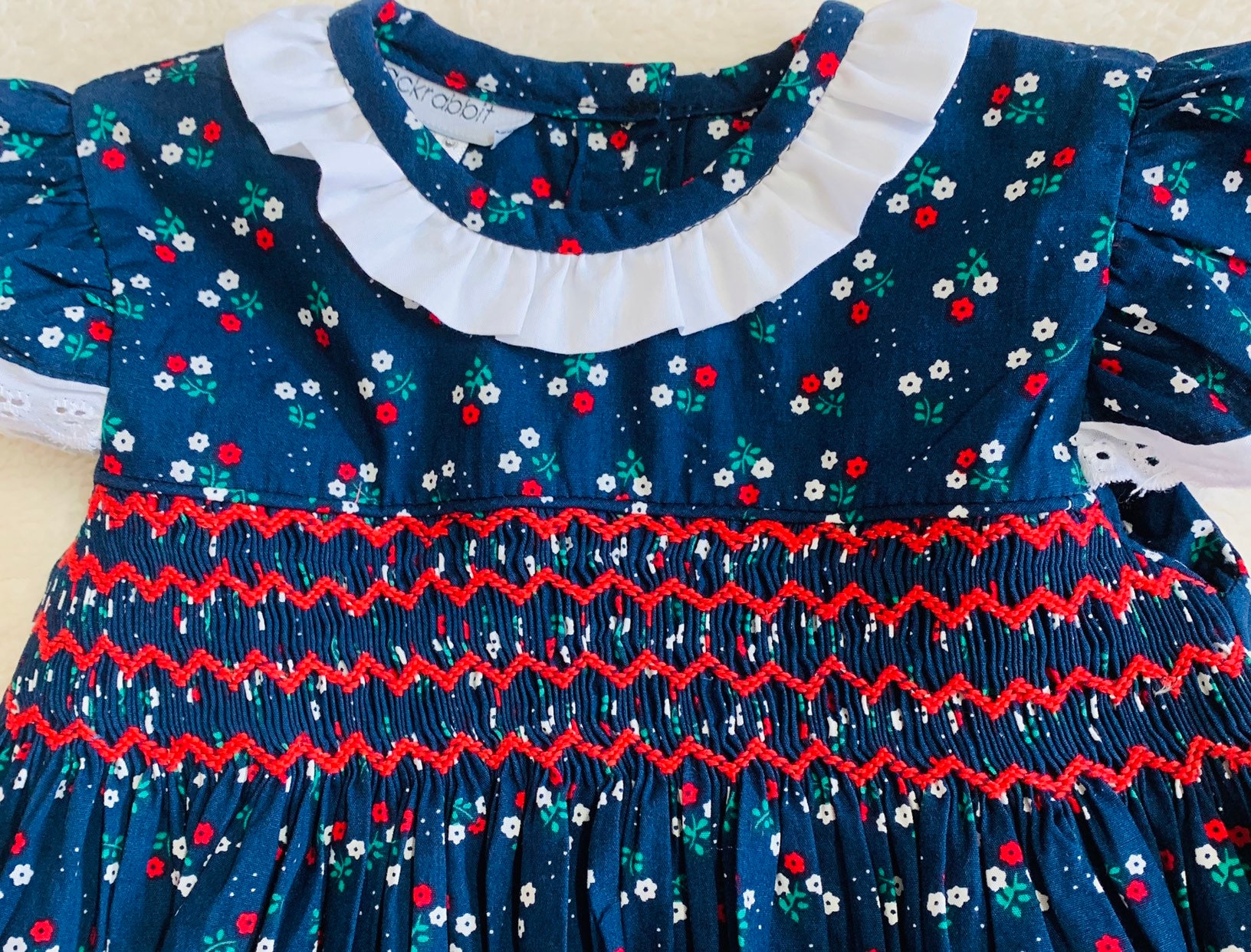 Flower Smocked Dress Girls Smocked Dress Princess Smocked | Etsy