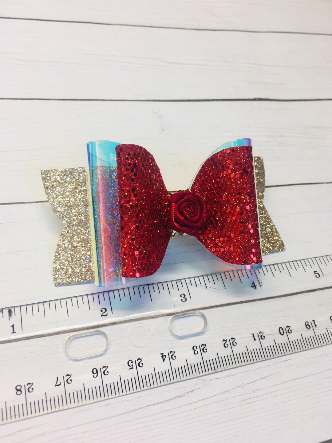 Beauty and the Beast Bow, Beauty and the Beast Hair Bow, Beauty and the ...