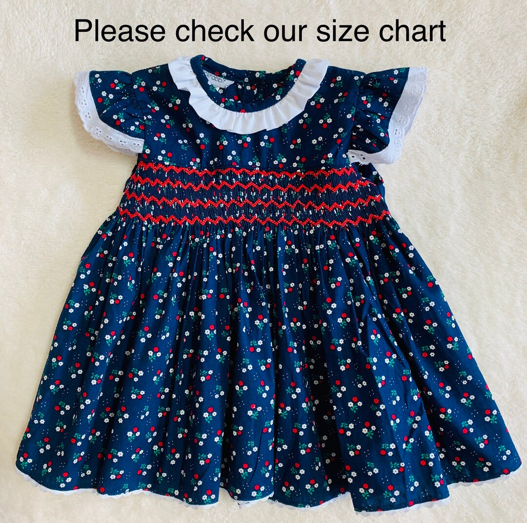 Flower Smocked Dress, Girls Smocked Dress, Princess Smocked Dress ...