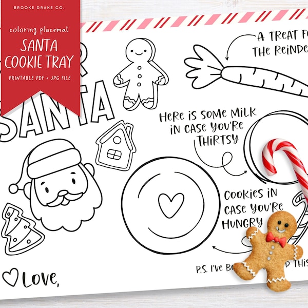 Cookies for Santa Plate - Etsy