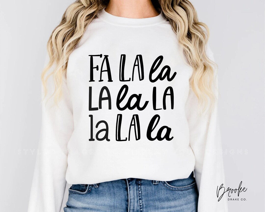 Fa La La SVG, Merry SVG, Bright Svg, Christmas Shirt, Christmas Mug ...