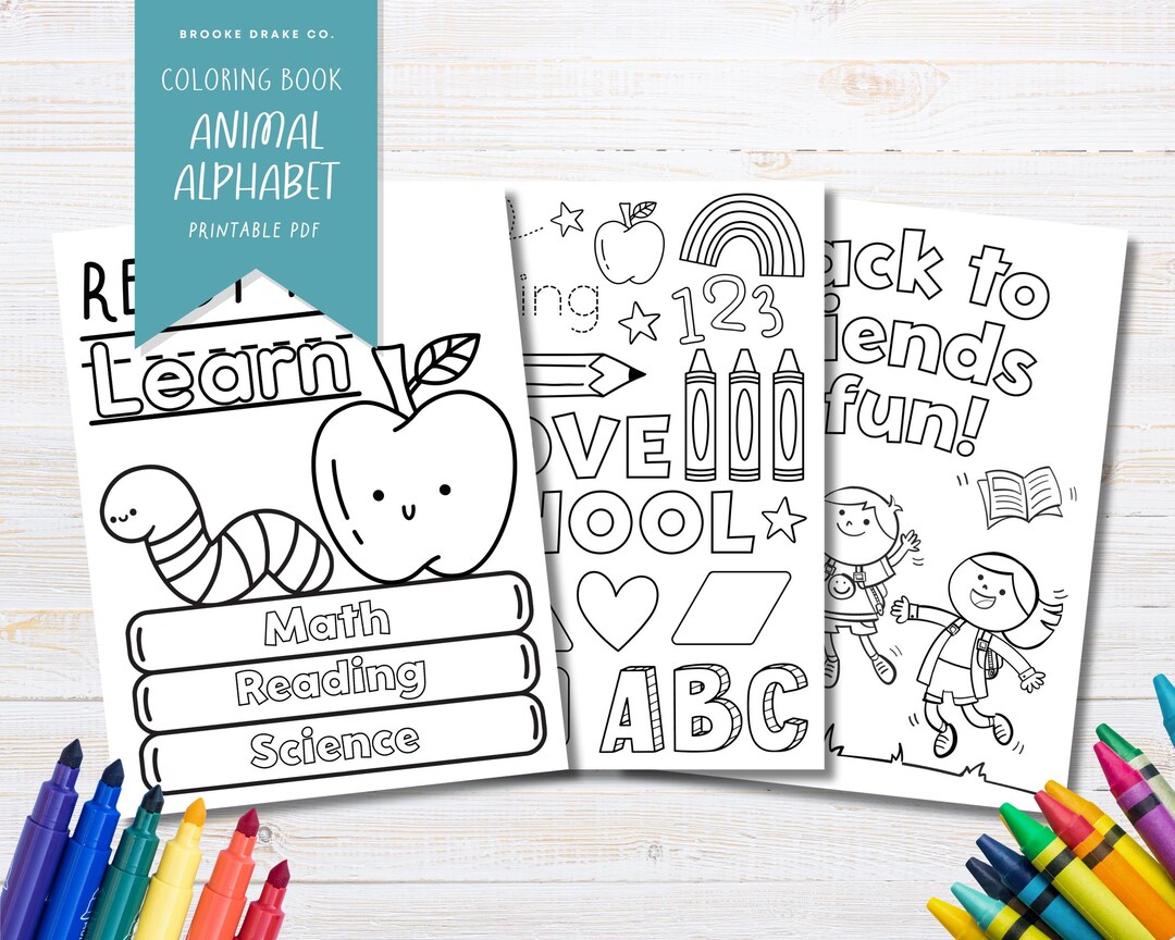 Back to School Coloring Book Pages, Preschool Coloring Pages, Preschool ...