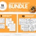 Kids Thanksgiving Coloring Activity Bundle (digital Download) - Etsy