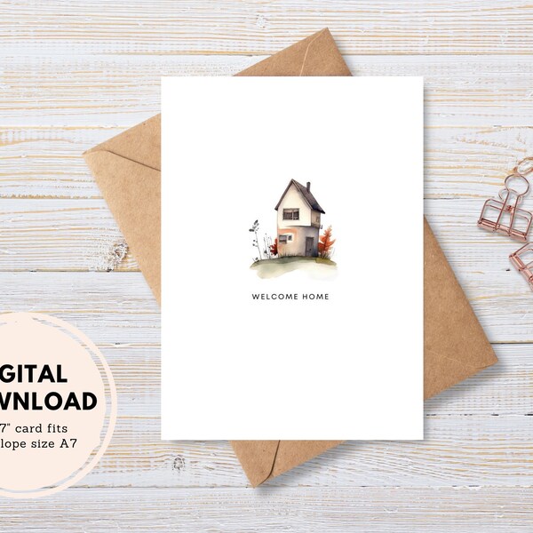 Printable Card New House - Etsy