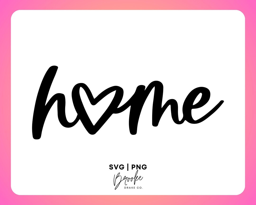 Home SVG: Hand-lettered Family Sign (digital Download) - Etsy