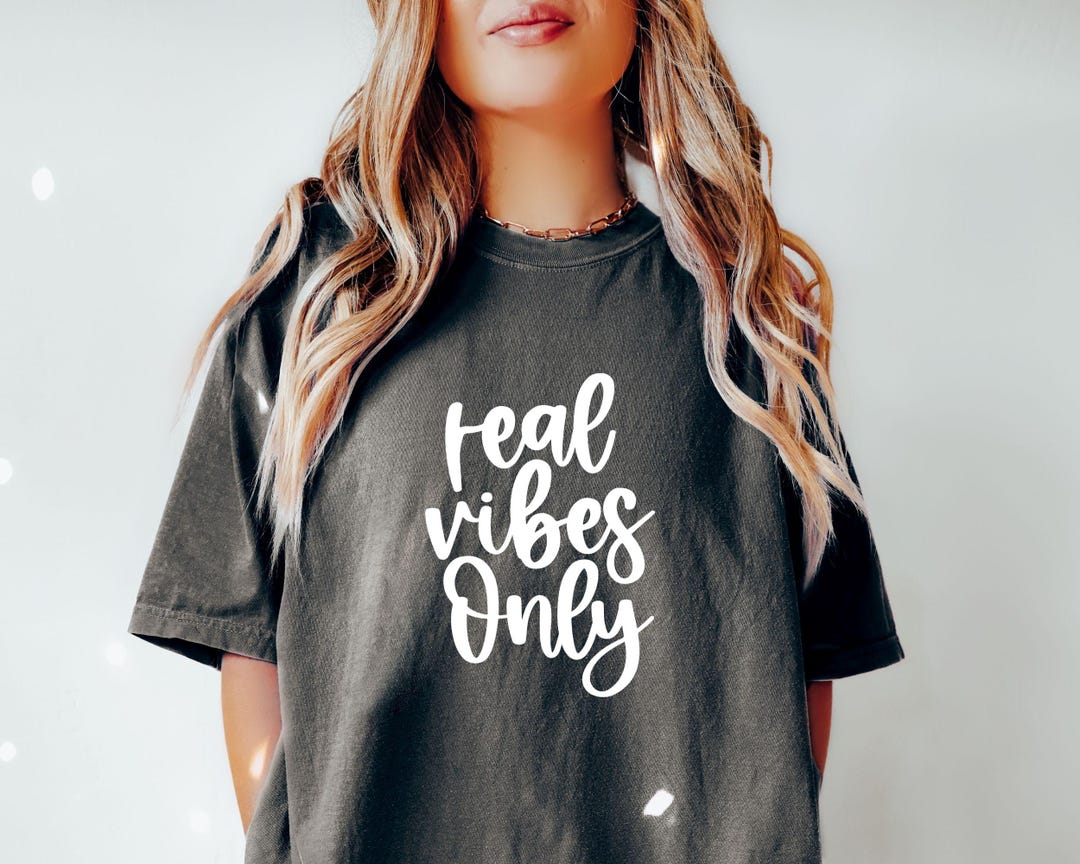 Real Vibes Only SVG: Hand-lettered Design (digital Download) - Etsy