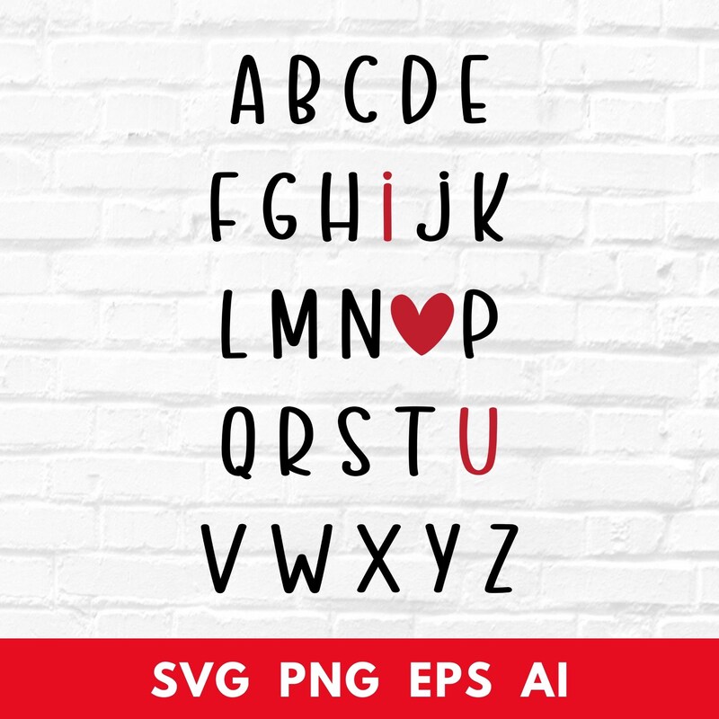 Alphabet I Love You - Etsy