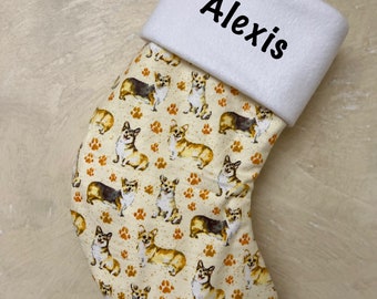 Corgi Stocking | Etsy